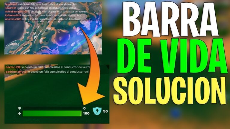 Solución: Barra de Vida en Fortnite 2025 - PROJAKER